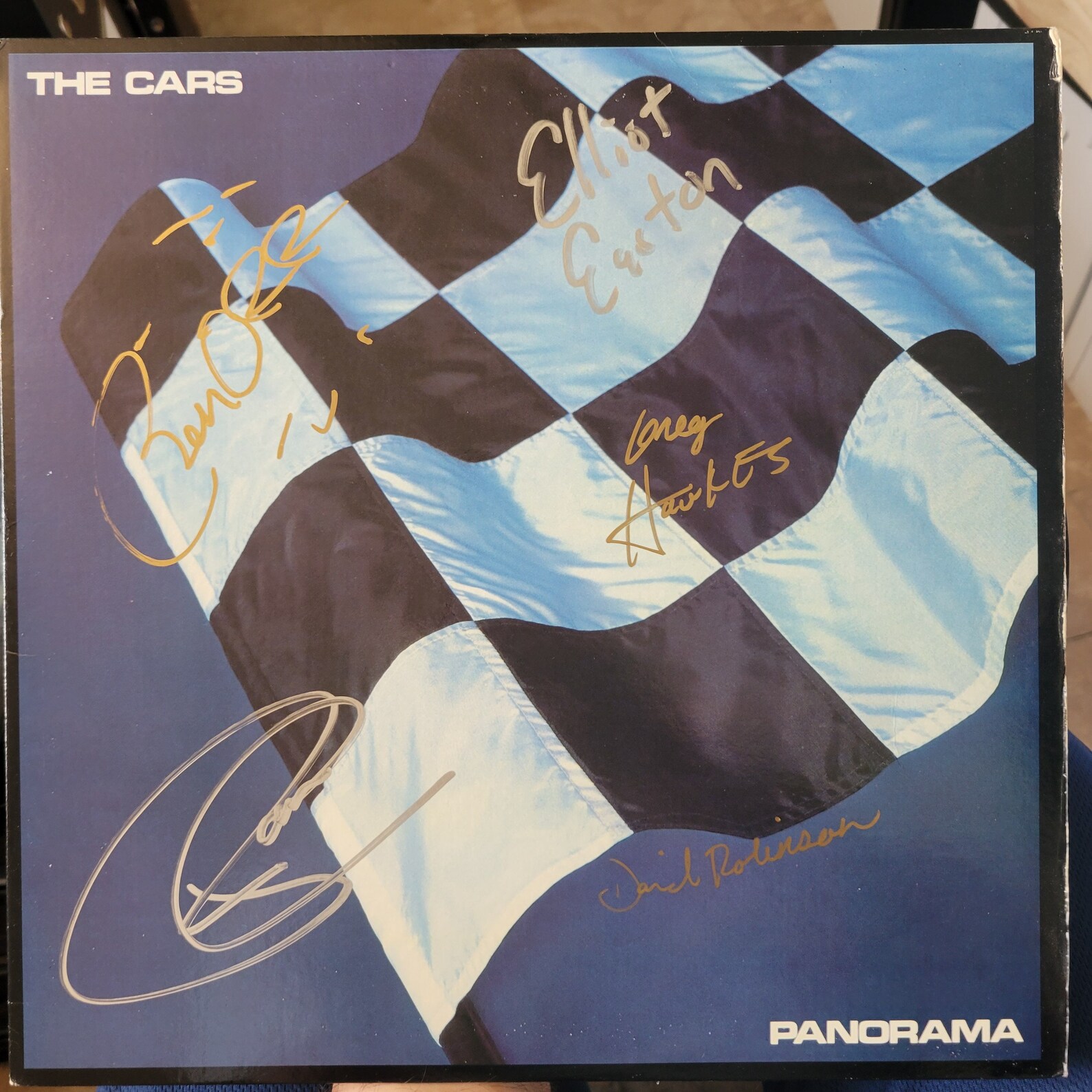 The Cars Signed Lp Panorama , 5 Members Ric Ocasek Ben Orr, Original ...