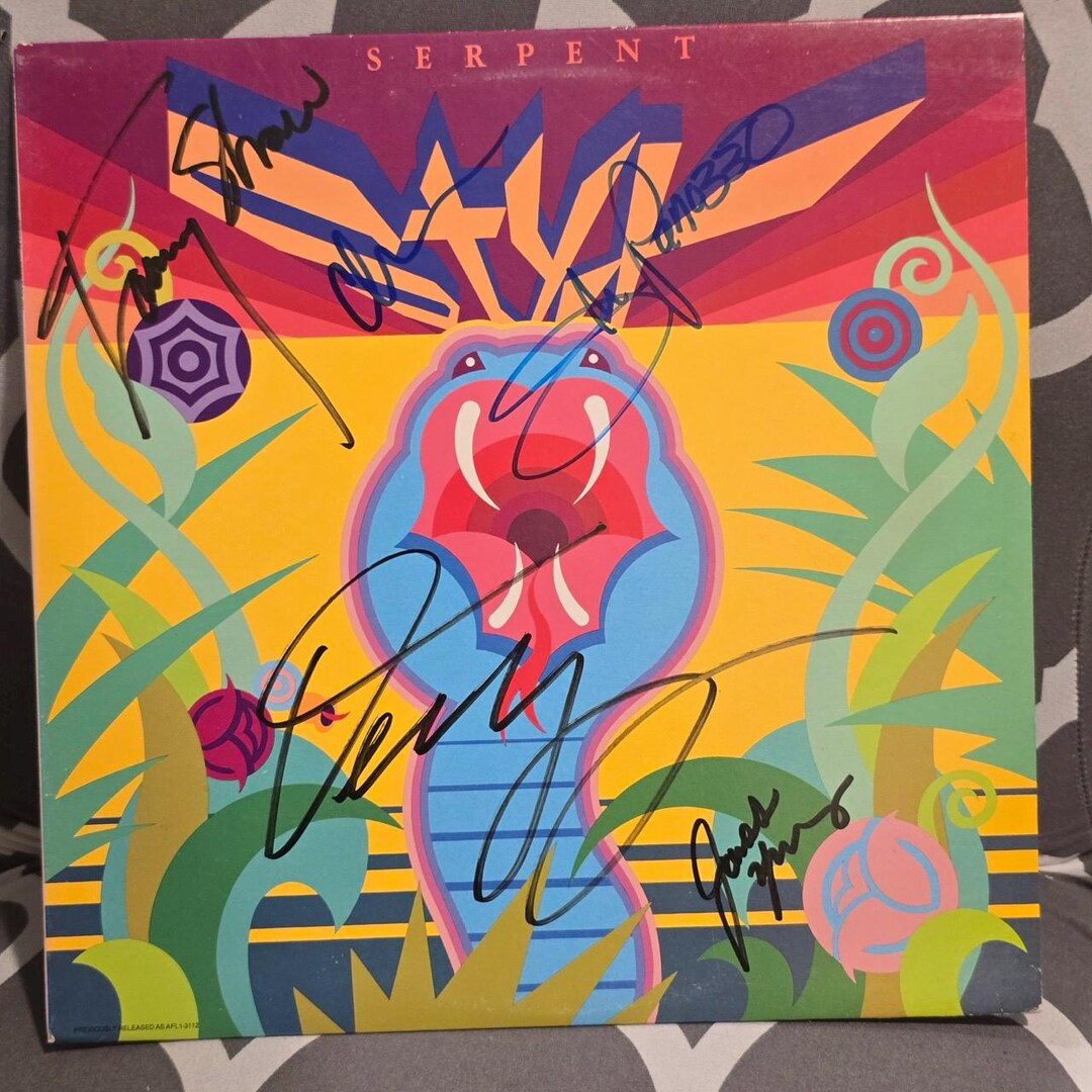 Styx Signed Lp Serpent, 5 Members, Original, Vintage, Great Gifts, 60s ...