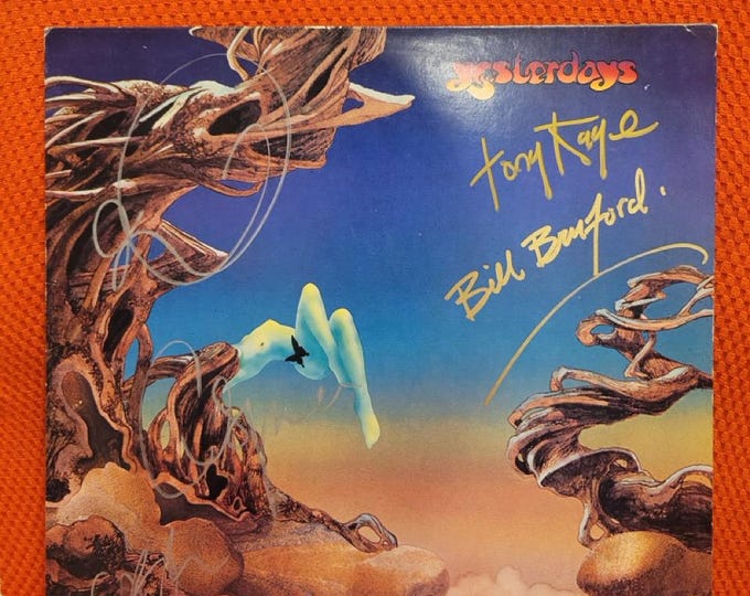 Yes Signed Lp Yesterdays, 5 Members. Original, Vintage, Great Gifts ...