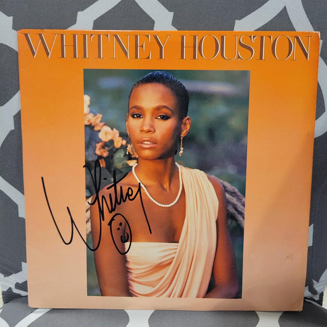 Whitney Houston Signed Lp Self-titled Debut , Original, Vintage, Great ...