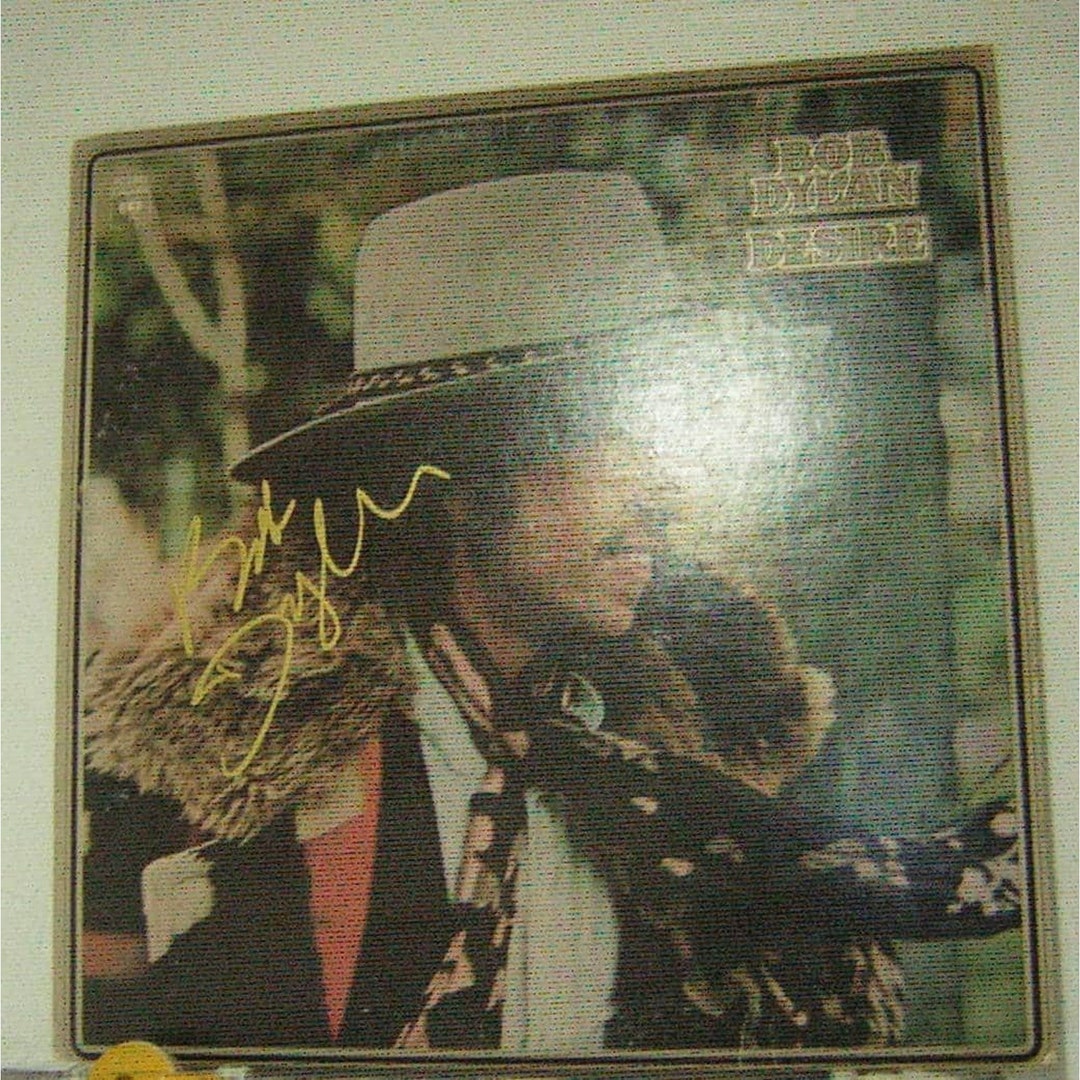 Bob Dylan Signed Lp Desire, Original Album, Vintage Vinyl Record, Great ...