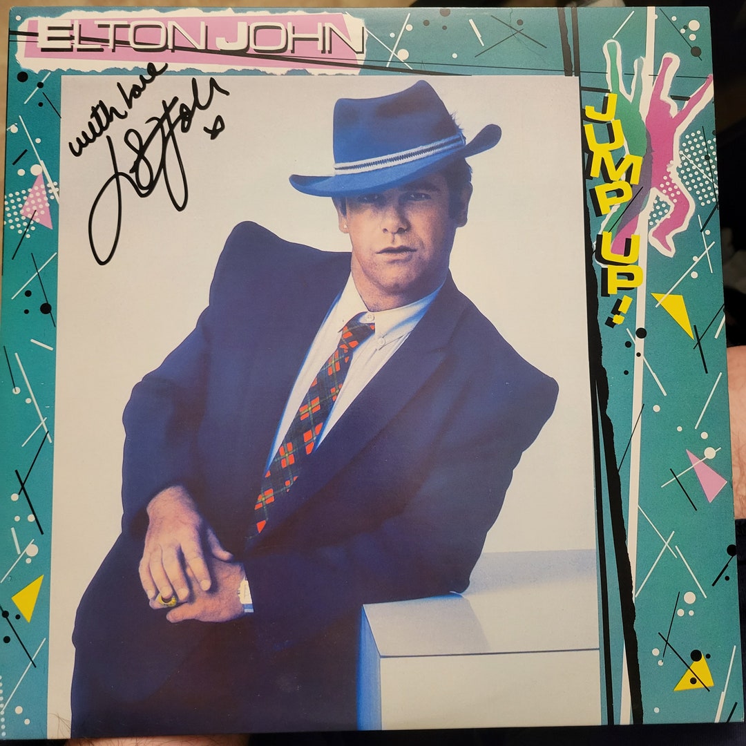 Elton John Signed Lp Jump Up, Original Album, Vintage Vinyl Record ...