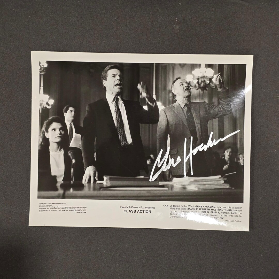 Gene Hackman Signed 8x10 Photo Class Action, Original, Vintage, Great ...