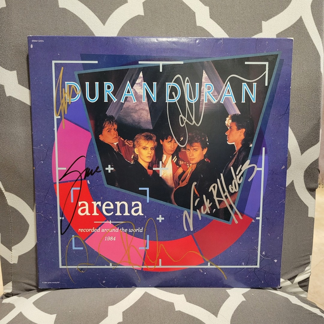 Duran Duran Signed Lp Arena 1984, 5 Members, Original Album, Vintage ...