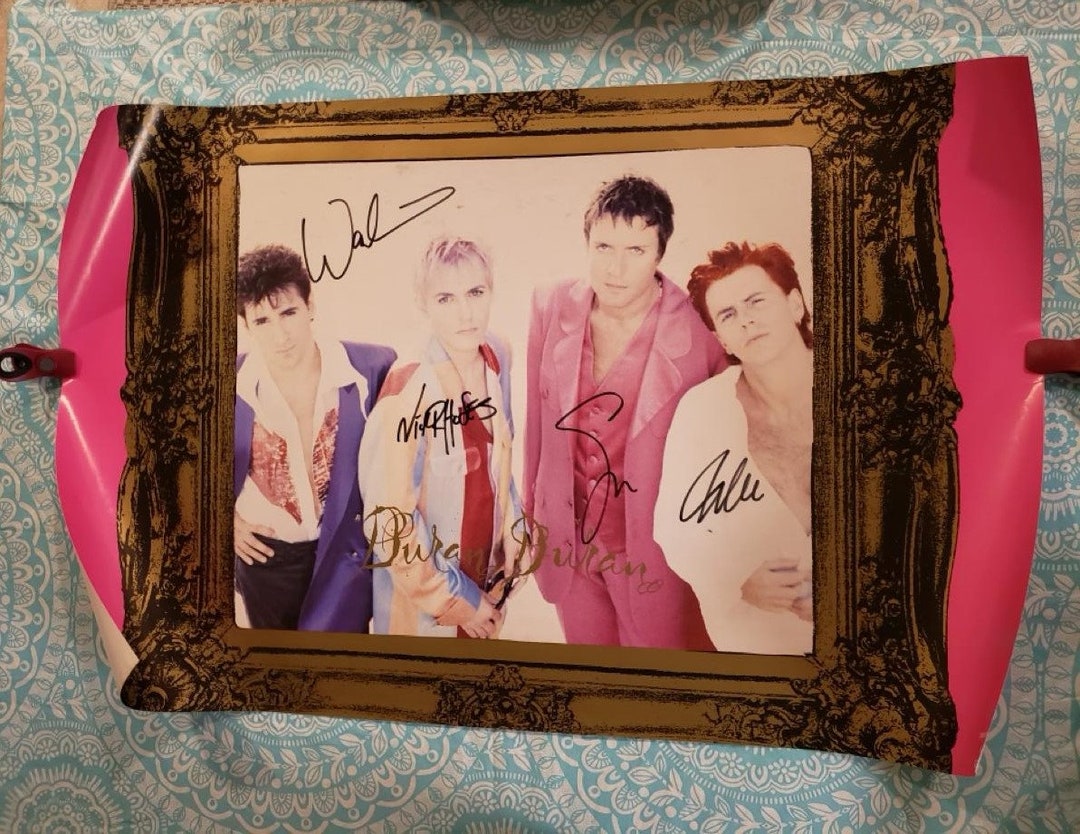 Duran Duran Signed Poster , Original Album, Vintage Vinyl Record, Great ...
