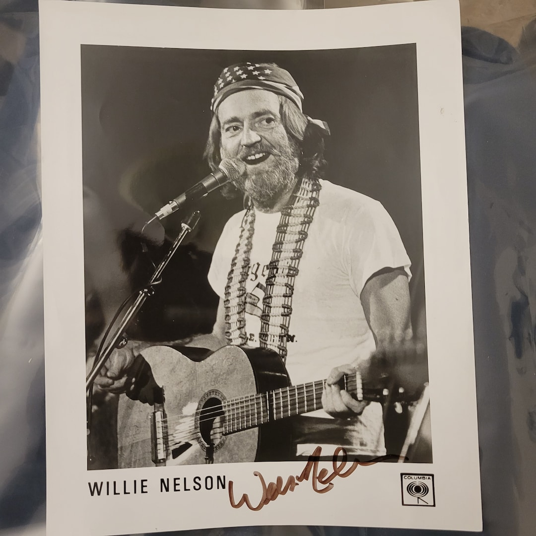 Willie Nelson Signed Photo, Original, Vintage, Great Gifts, 60s 80s 90s ...