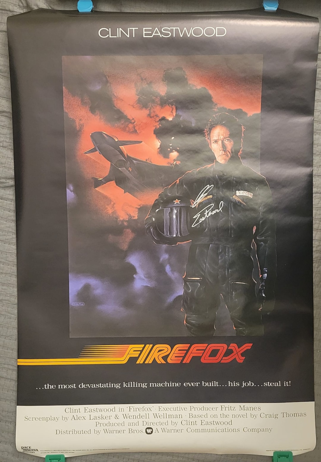 Clint Eastwood Signed Poster Firefox 1982, Original Album, Vintage Vinyl Record, Great Gifts ...