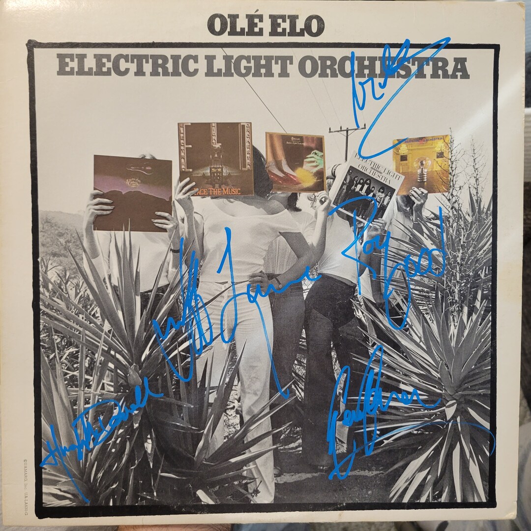 Electric Light Orchestra Signed Lp OLE ELO, 5 Members, Original Album ...