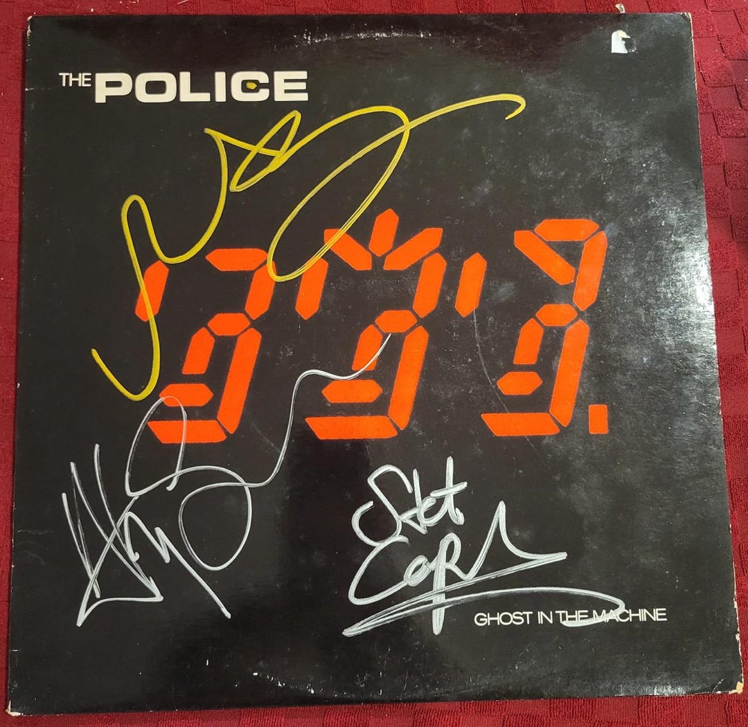 The Police Signed Lp Ghost in the Machine , 3 Members, Original ...