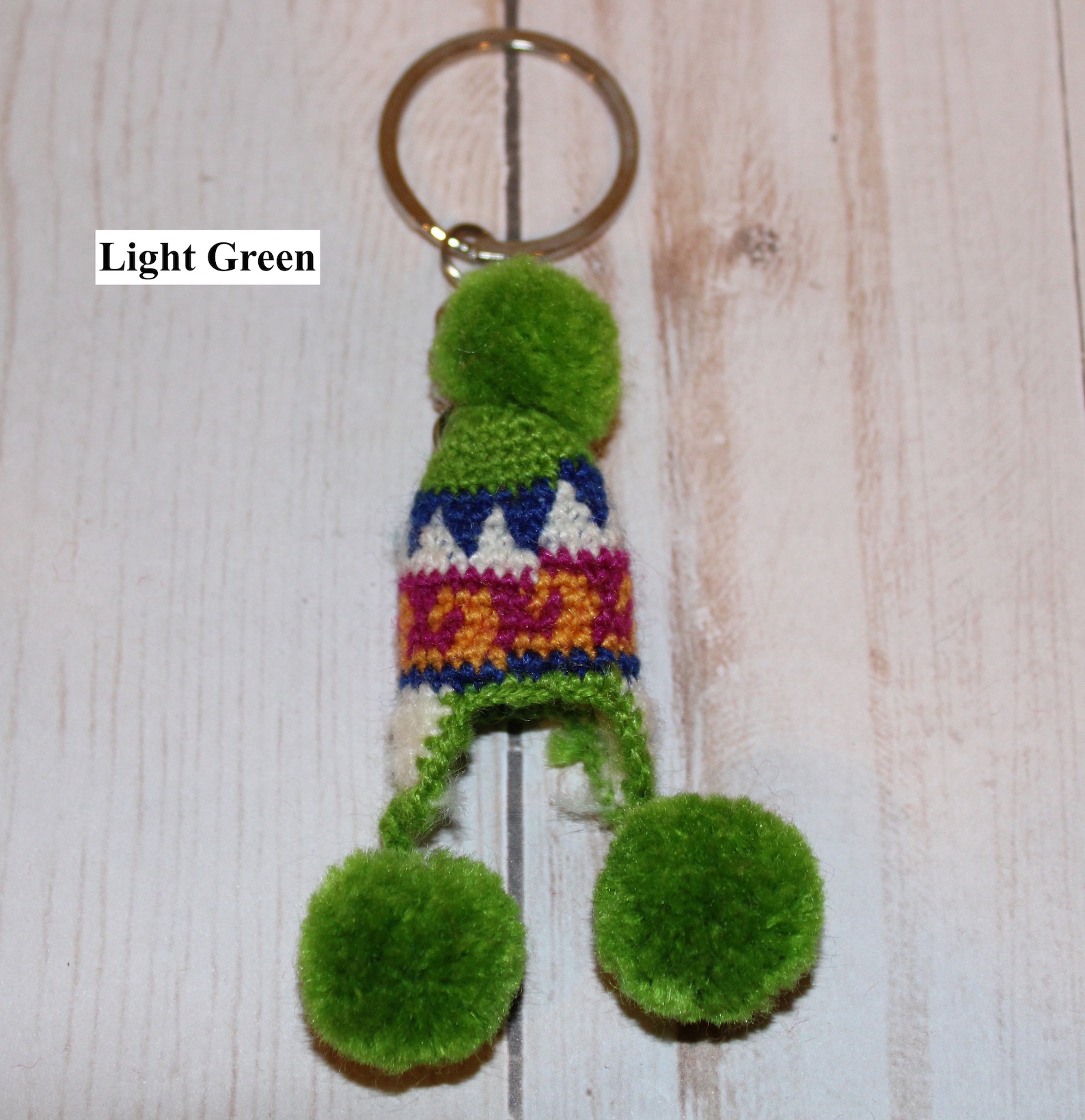 Crochet Peruvian Chullo Hat Keychain Handmade Cute Chullo Key Chain ...