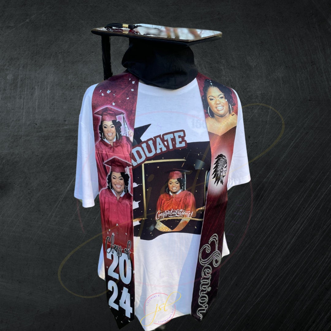 Custom Graduation Stole | Customizable | Class of 2024| Personalized ...