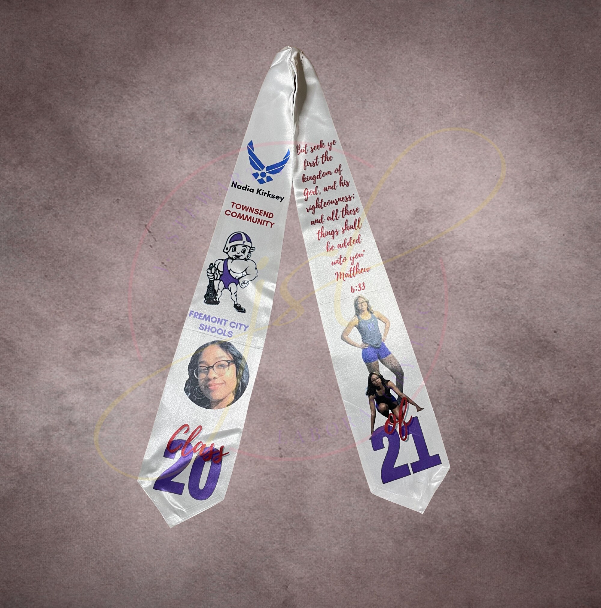 Custom Graduation Stole Customizable Class of 2024 Personalized Stole ...