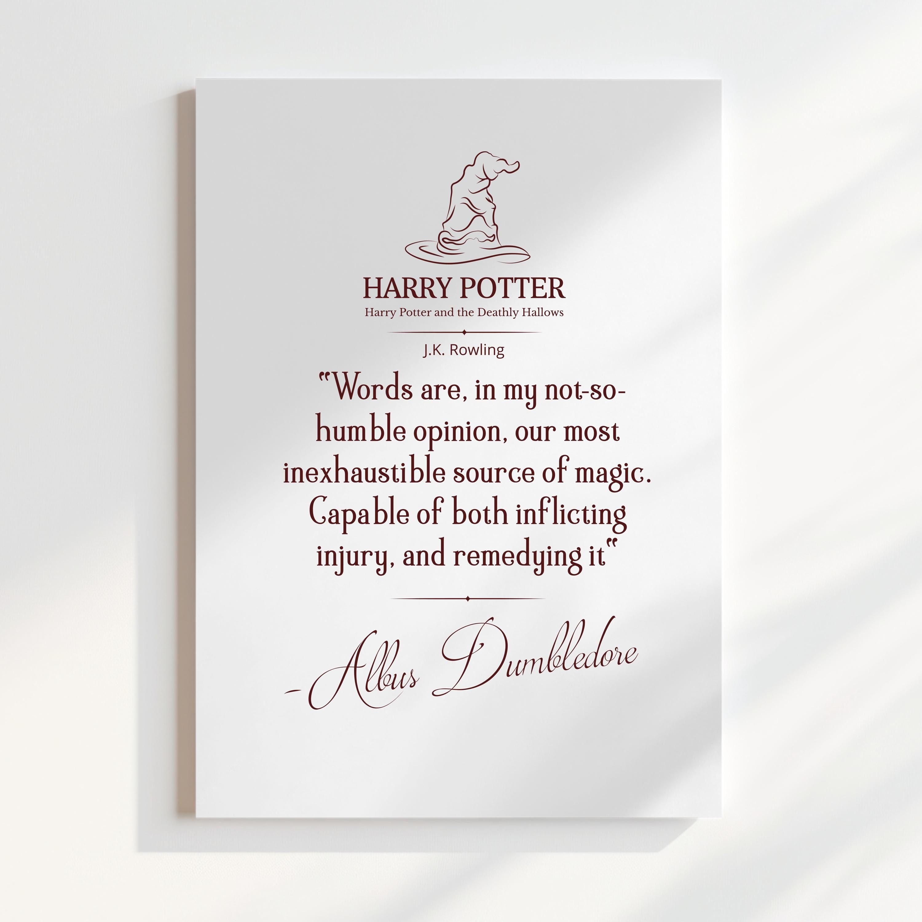Dumbledore Quote Print, Harry Potter Wall Art (digital Download) - Etsy