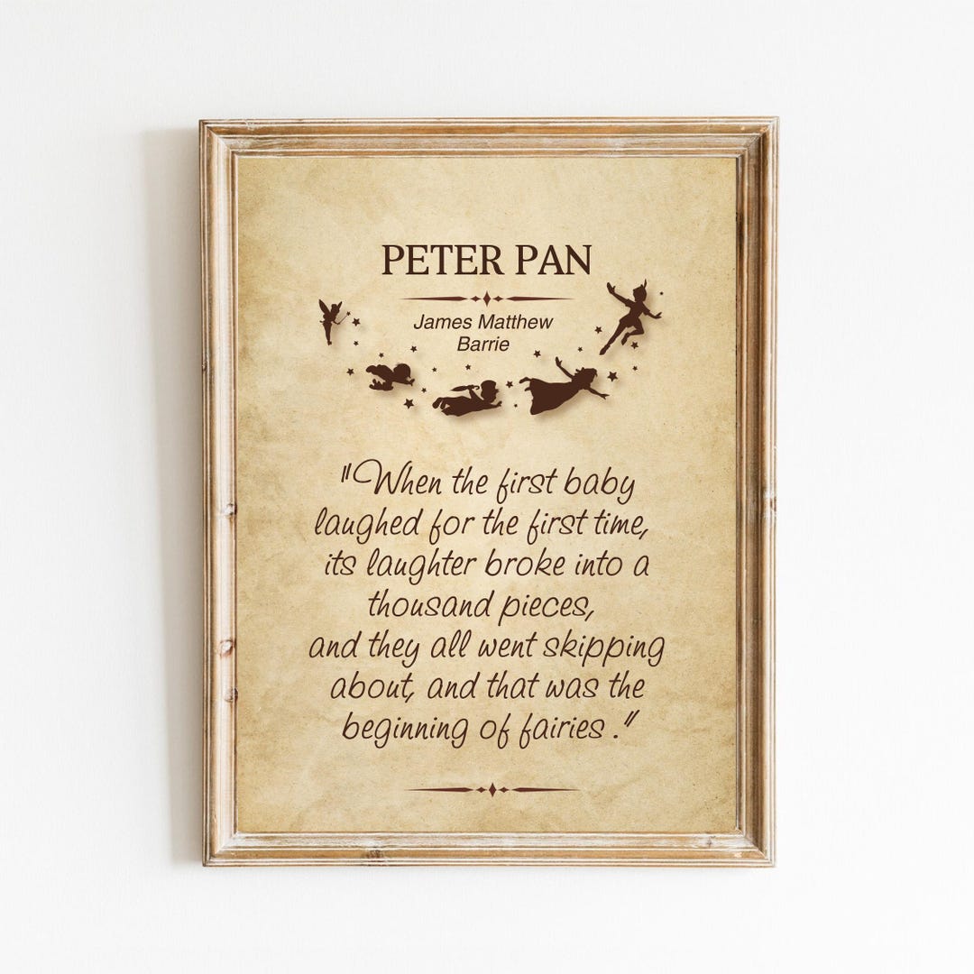 Peter Pan Quote Print, Kids Room Decor (digital Download) - Etsy