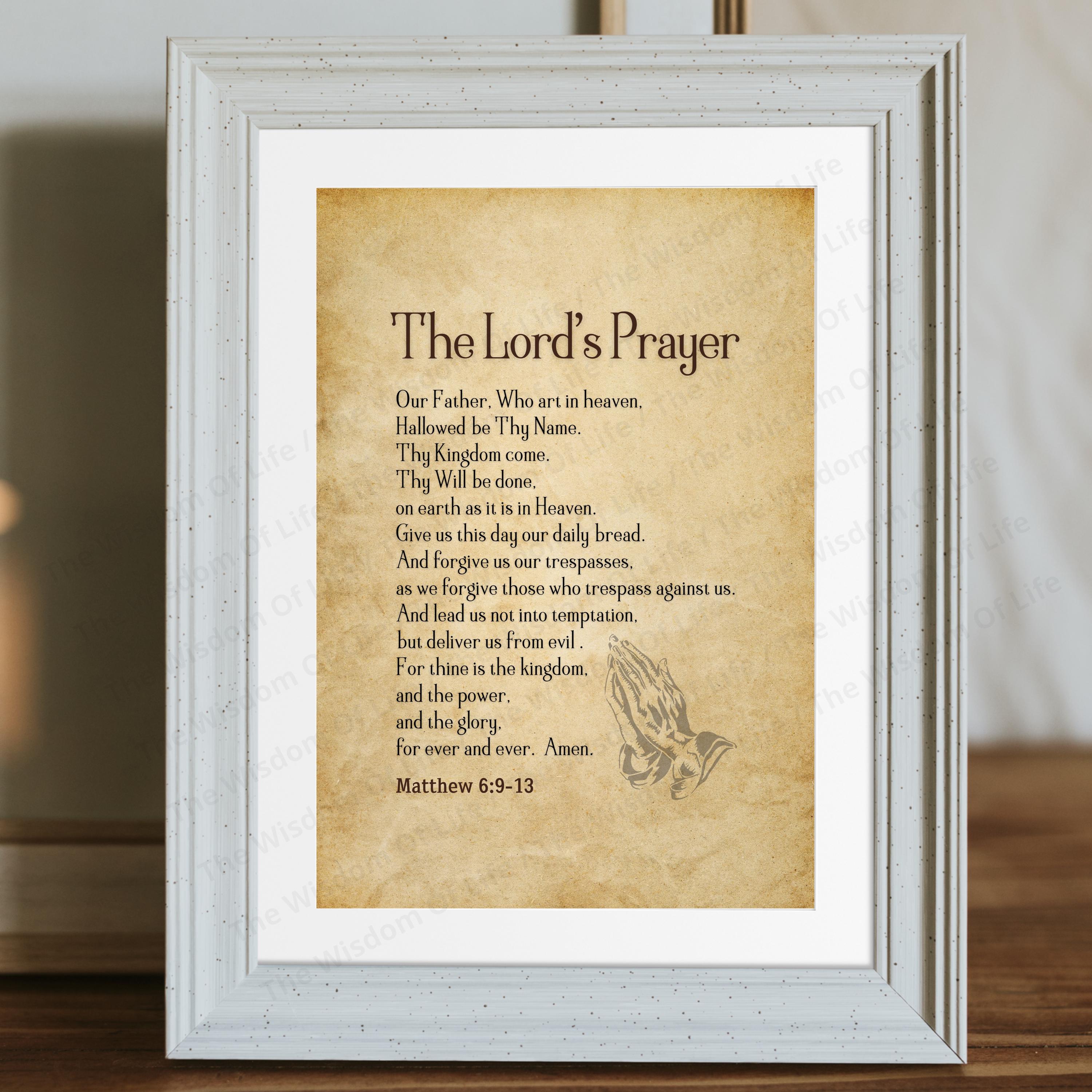 Lord's Prayer Print: Christian Scripture, Bible Verse (digital Download ...