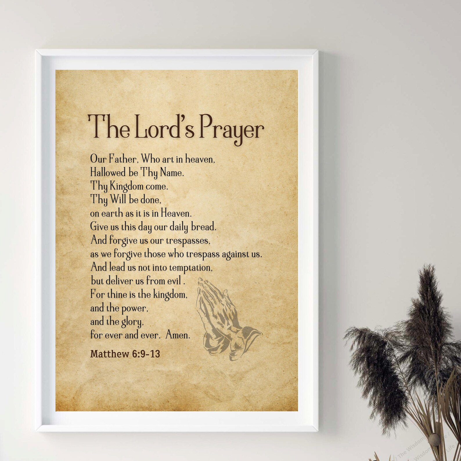 Lord's Prayer Print: Christian Scripture, Bible Verse (digital Download ...