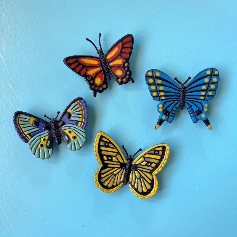 Butterfly Magnets - Etsy