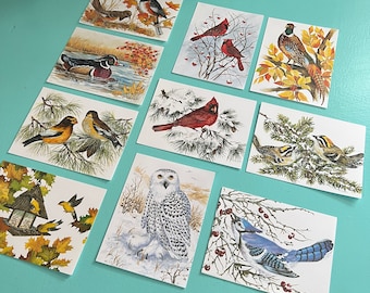 Vintage Bird Card | Etsy