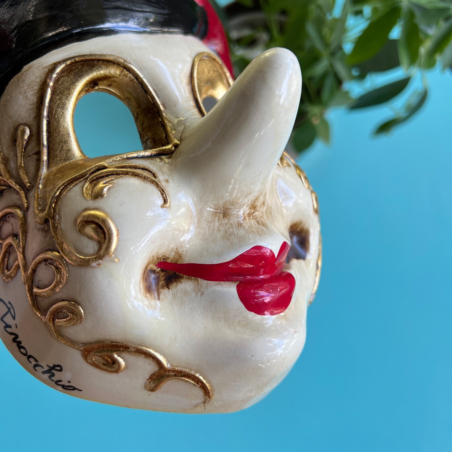 Vintage Pinocchio Mask Maschera Del Galeone Pinocchio Mask - Etsy