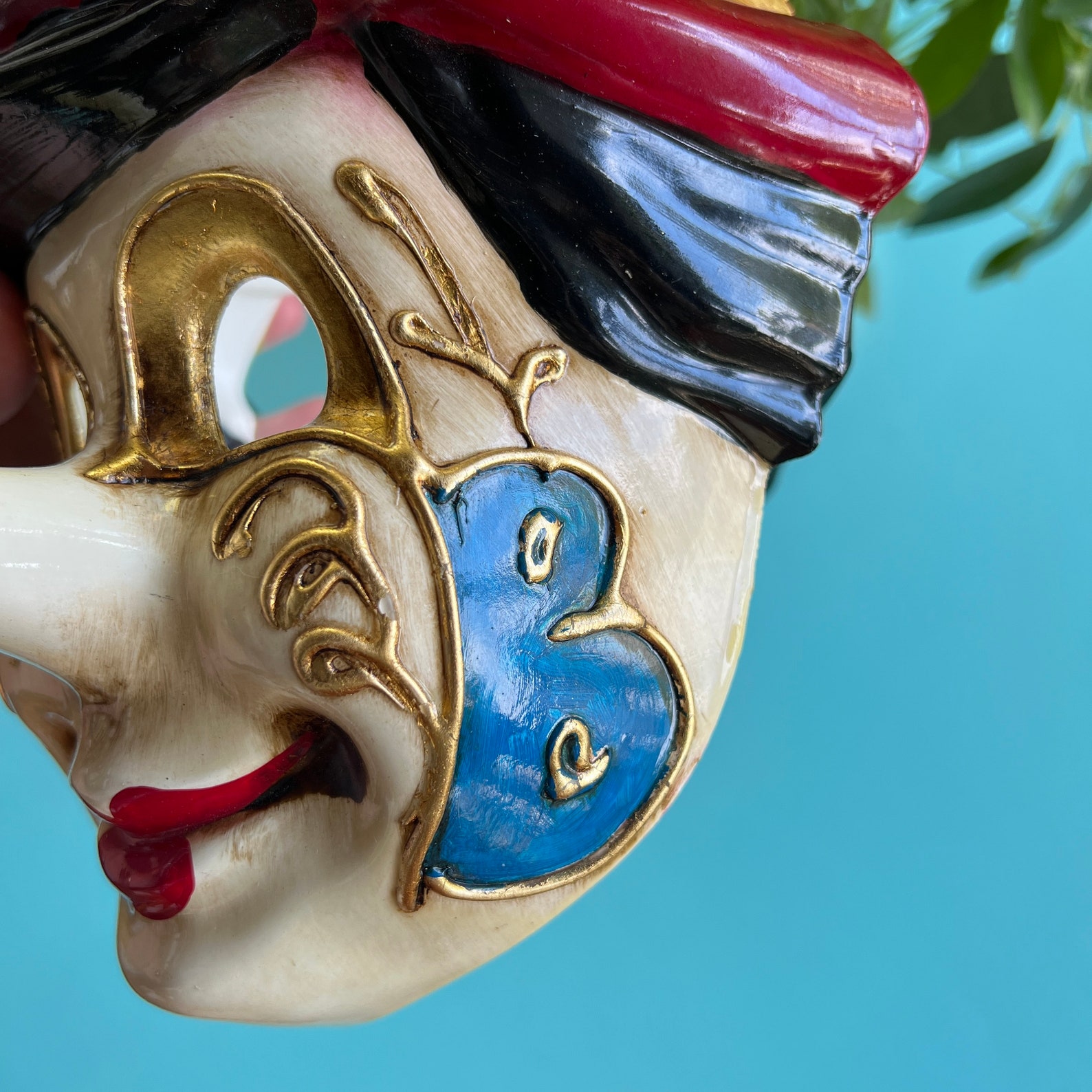 Vintage Pinocchio Mask Maschera Del Galeone Pinocchio Mask - Etsy