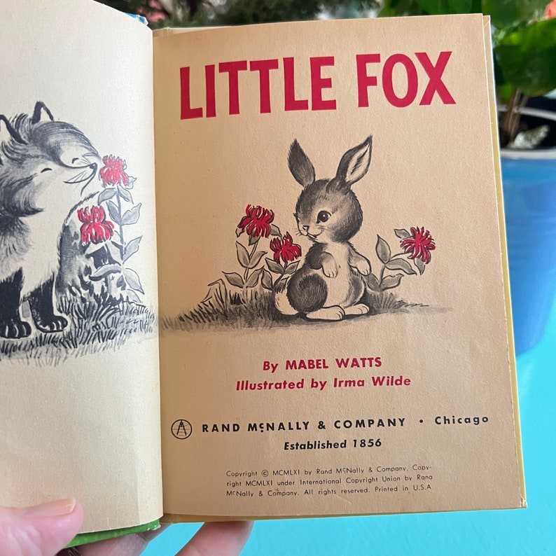 Little Fox by Mabel Watts Illustrated by Irma Wilde A Rand - Etsy