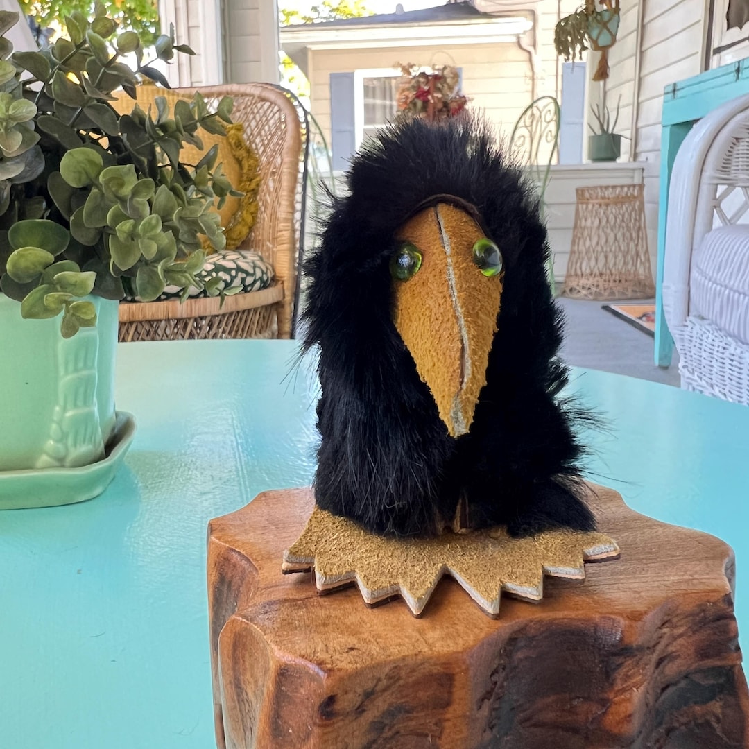 Vintage Atelier Fauni Finland Style Suede Troll Bird Made in Finland - Etsy