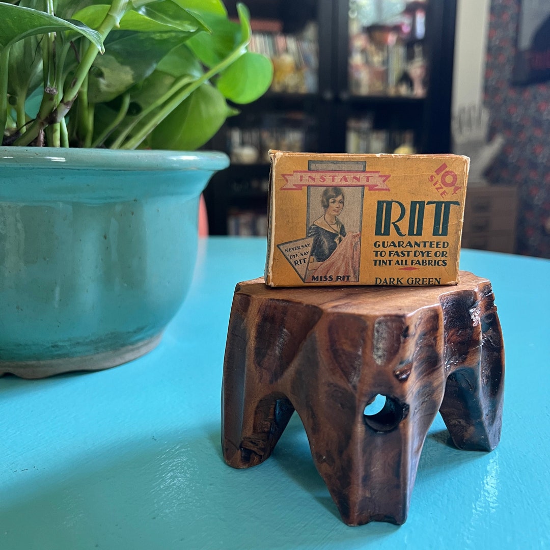 Vintage Rit Dye - Jade Green - Display Box - Laundry Room - Etsy