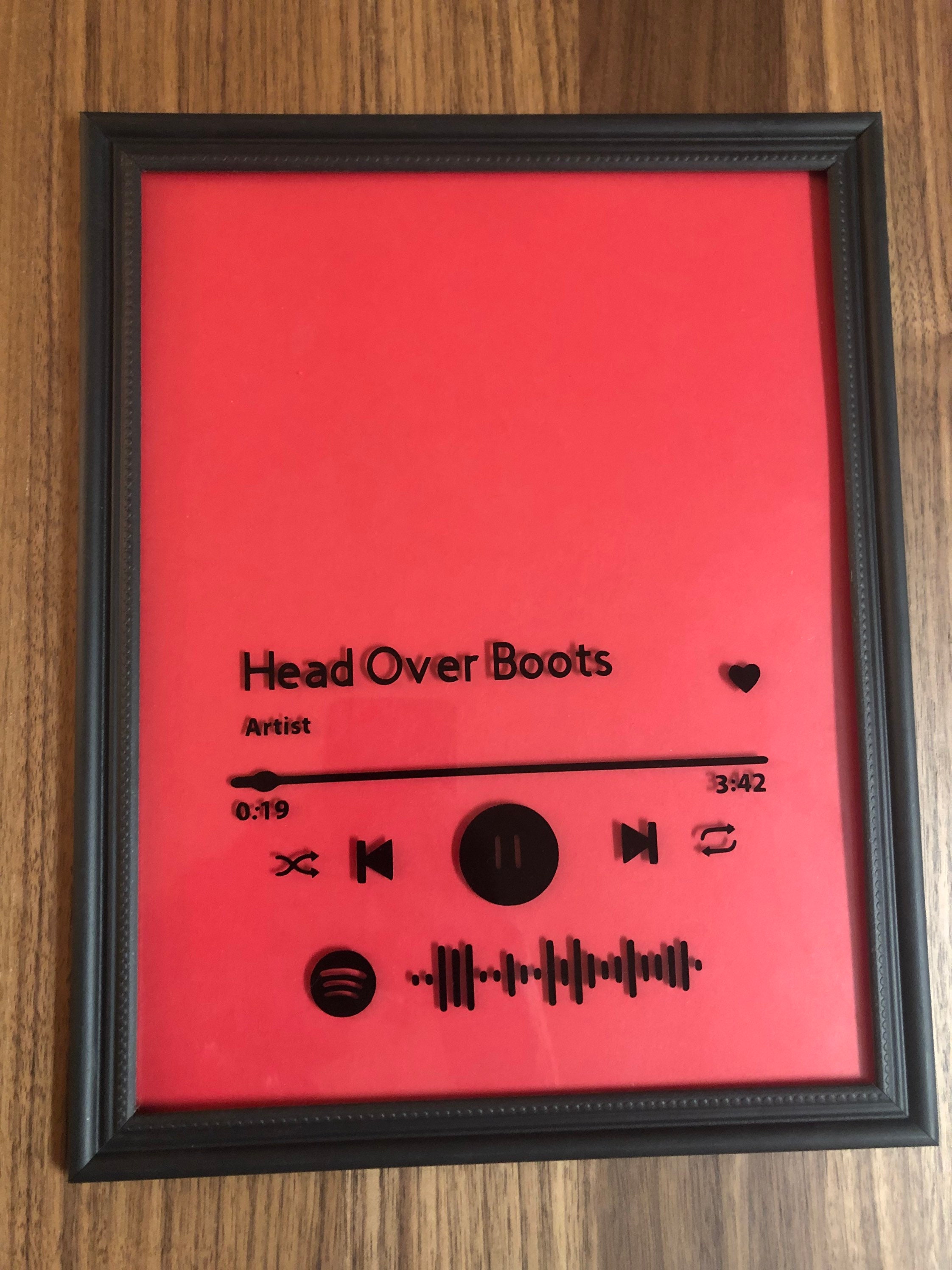 SPOTIFY GLASS ART Customized spotify glass spotify glass | Etsy