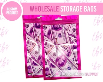 Eyelash Storage Bags for Mink Eyelash Line, Eyelash Laser Zip Bags ...