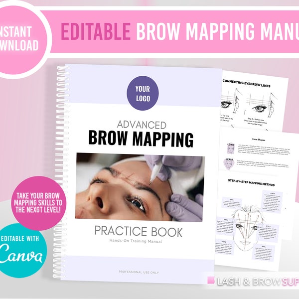 Printable Brow Practice Sheets - Etsy