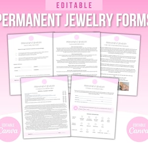 Permanent Jewelry Forms, Jewelry Care, Permanent Jewelry Template ...