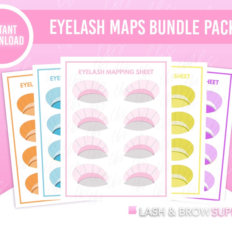 Lashes Printable - Etsy