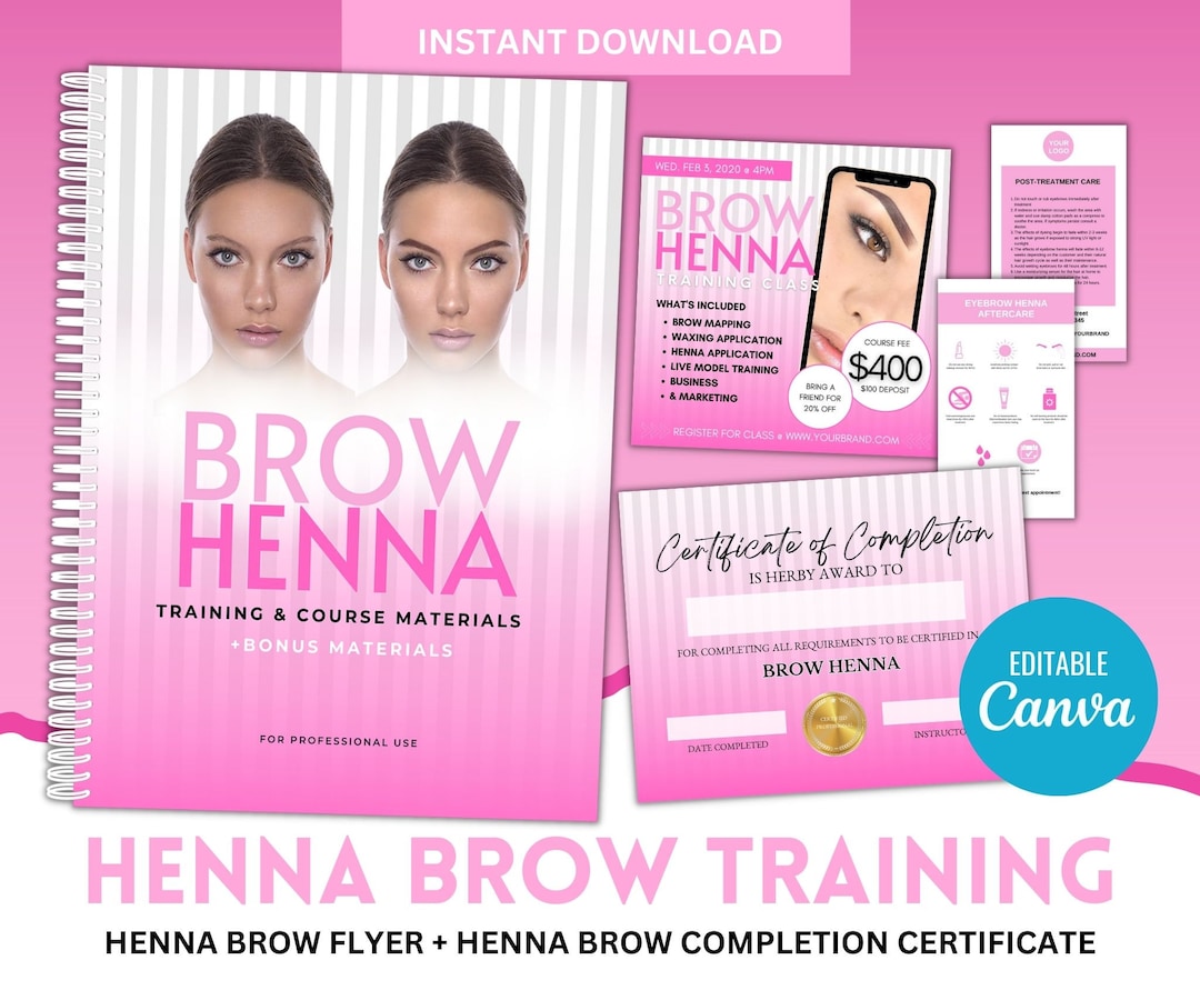 Brow Henna, Eyebrow Henna, Henna Training, Brow Training, Henna Training Guide, Brow Treatments ...