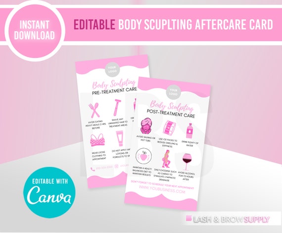 Body Sculpting Aftercare Card Body Contouring Body - Etsy