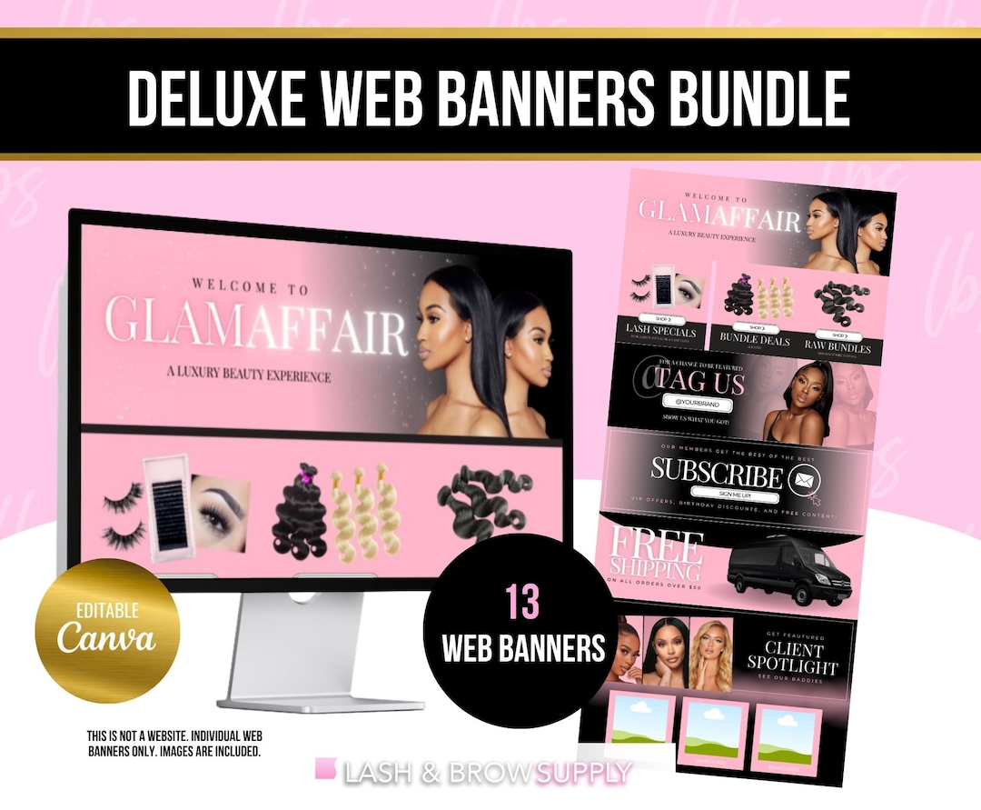 Web Banner Set, Website Sliders, Beauty Web Banners, Hair Templates ...