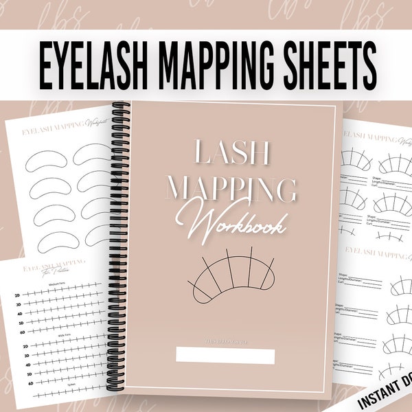 Eyelash Maps Practice Sheets - Etsy
