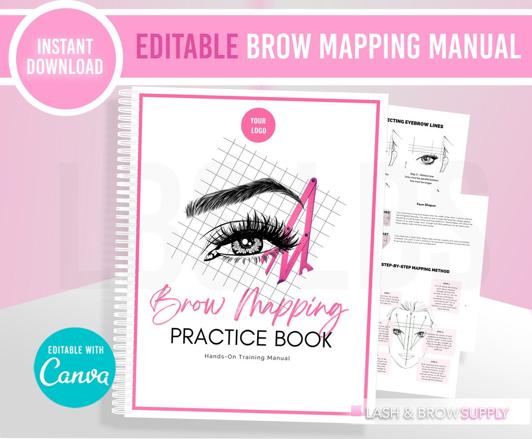 Brow Mapping, Mapping Practice, Microblading Practice, PMU Training ...
