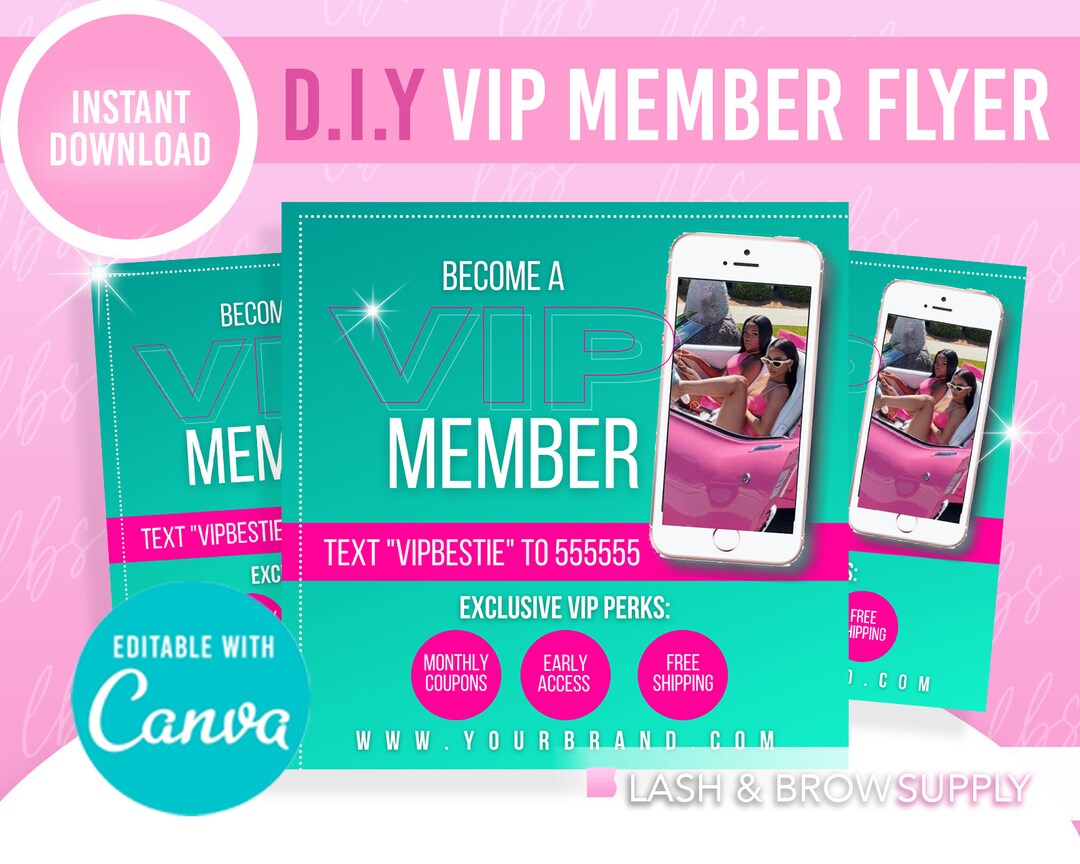 DIY Brand Ambassador Flyer, VIP Flyer, Social Media Template, DIY Flyer ...