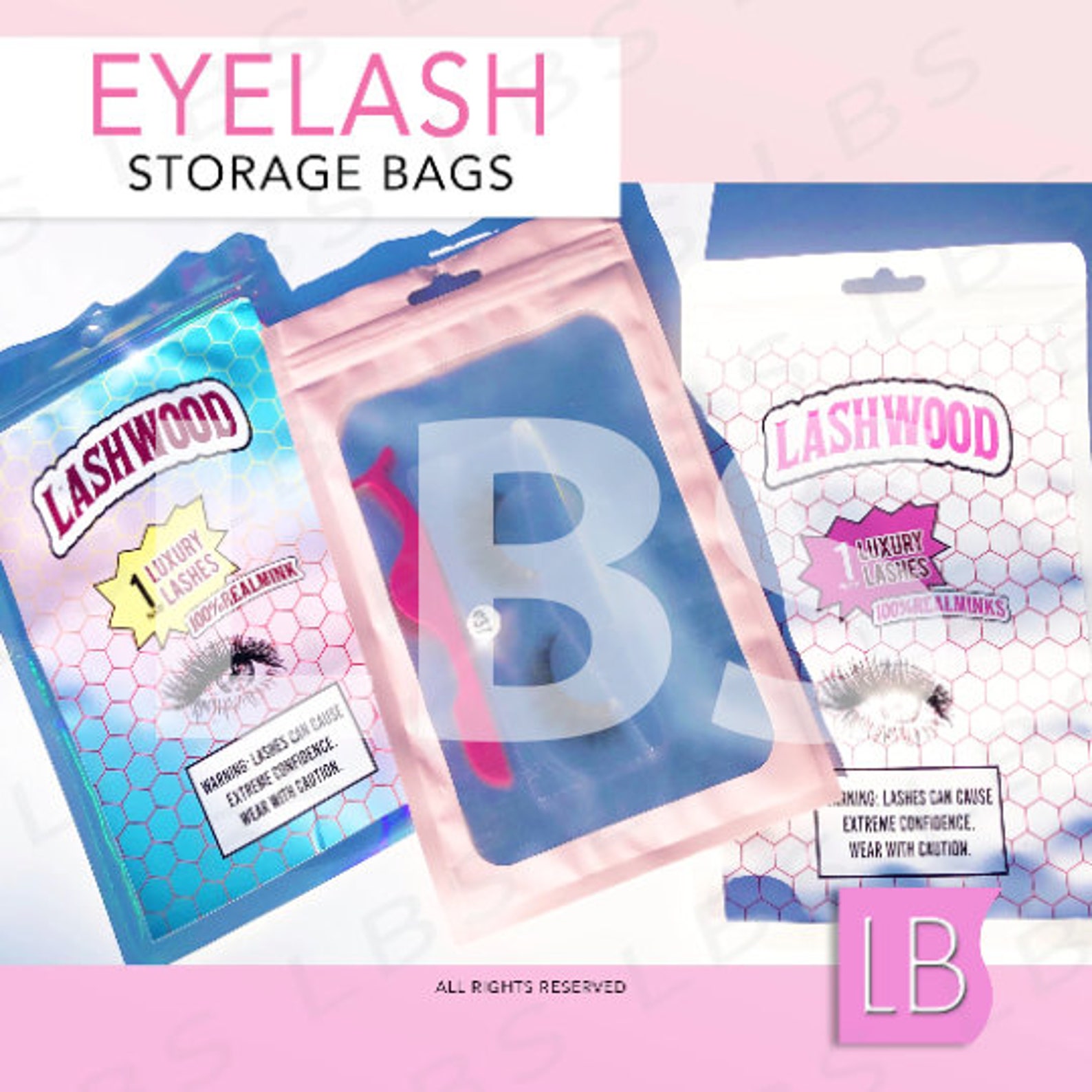 Eyelash Storage Bags for Mink Eyelash Line Eyelash Laser Zip - Etsy