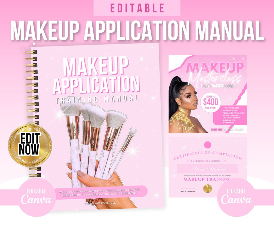 Makeup Training Manual,, Training Manual, MUA Training, Cosmetology ...