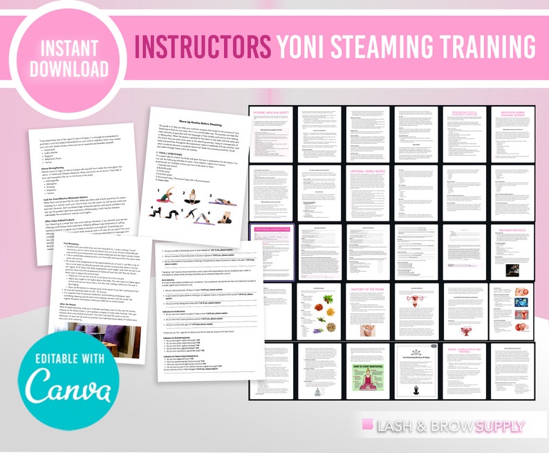 Yoni Steam Training Manual, Yoni Consent Form, Yoni Steam Guide, V-steam, Yoni Steam Supplies ...