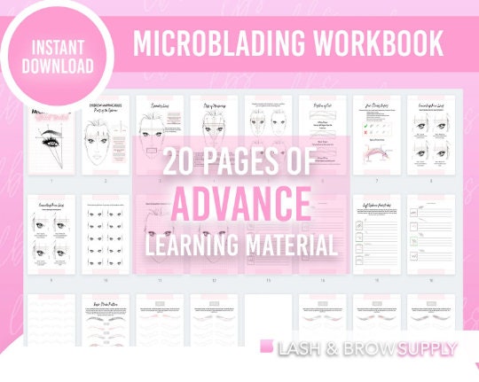 Microblading Manual Brow Mapping Guide Microblading Stroke | Etsy