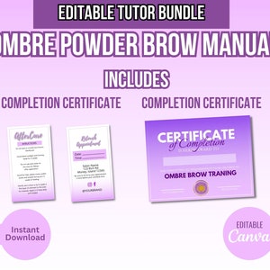 Ombre Powder Brow Manual PDF, Ombre Brow Manual, Microshading Manual, PMU Training Course ...