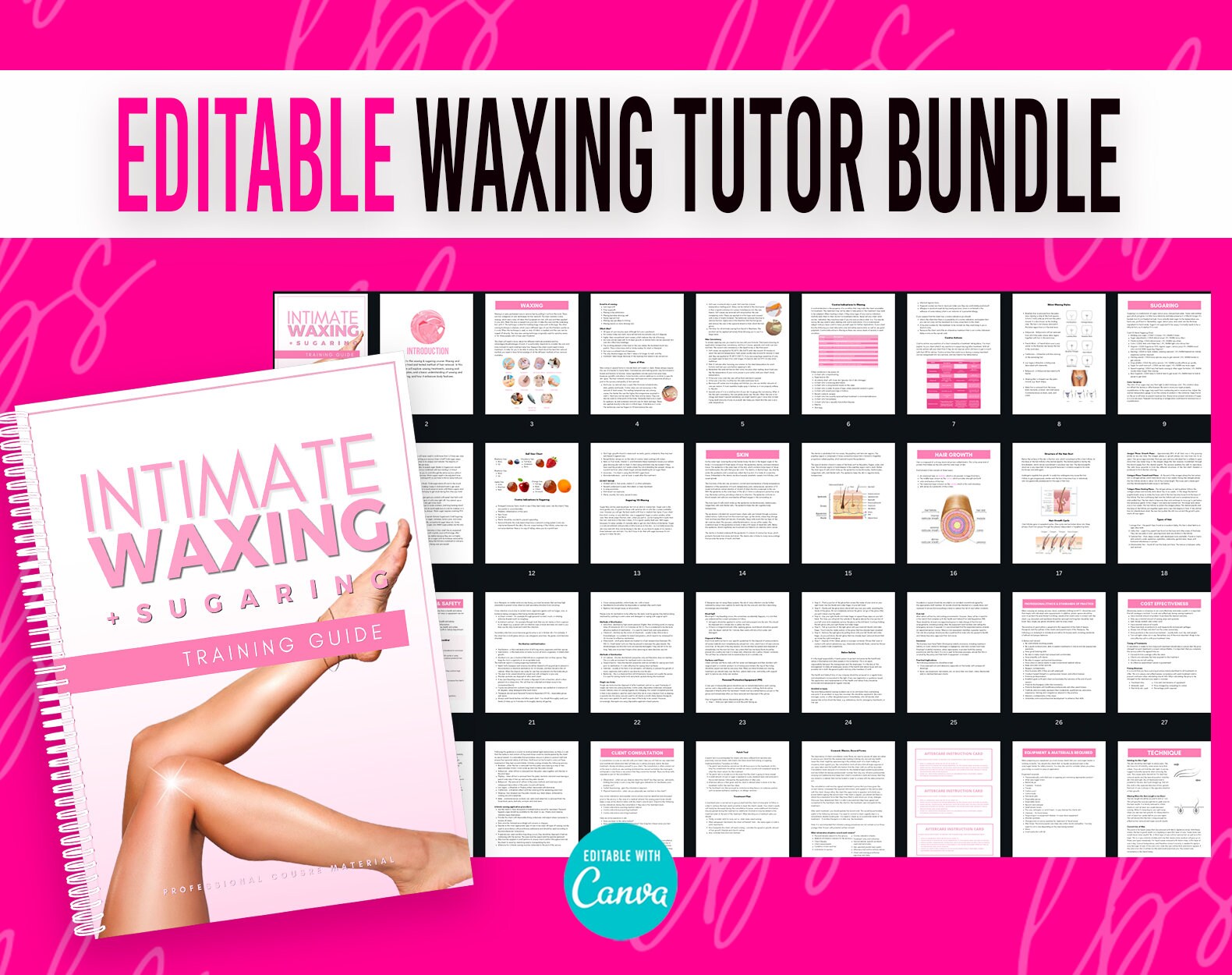 Wax Training Bundle Intimate Waxing Manual Sugaring Manual - Etsy