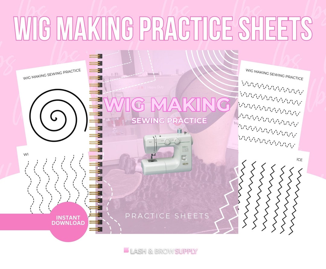 Wig Making Practice Sheets, Zig Zag Pattern Wig Makers, Wigmaker ...