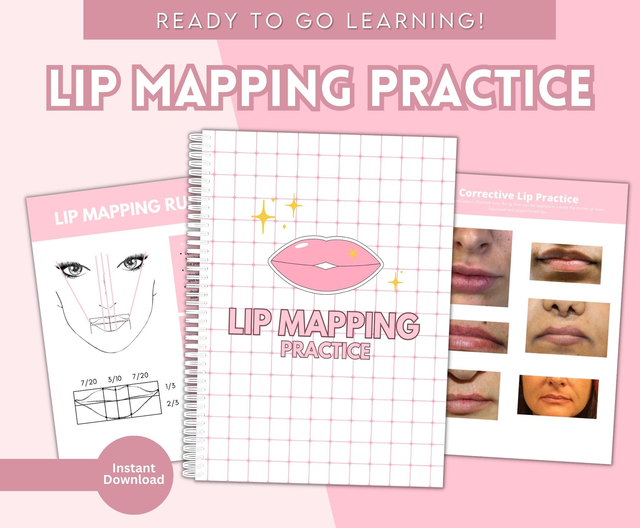Lip Mapping Blush Practice Lip Mapping Hyaluron Pen Lip - Etsy UK
