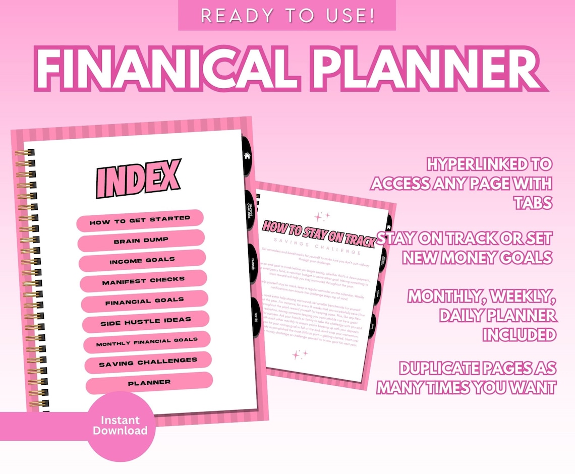 Financial Planner Good Notes Planner Digital Planner Money - Etsy