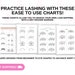 Lash Mapping Practice Charts for Lash Kit, Lash Sponges, Lash Practice ...