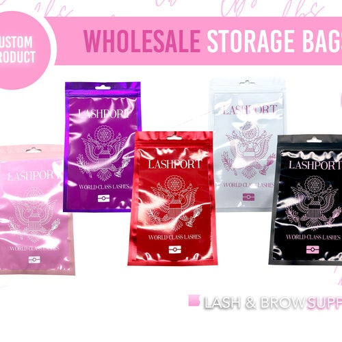 Baddie Custom Eyelash Storage Bags for Lash Line-mylar - Etsy