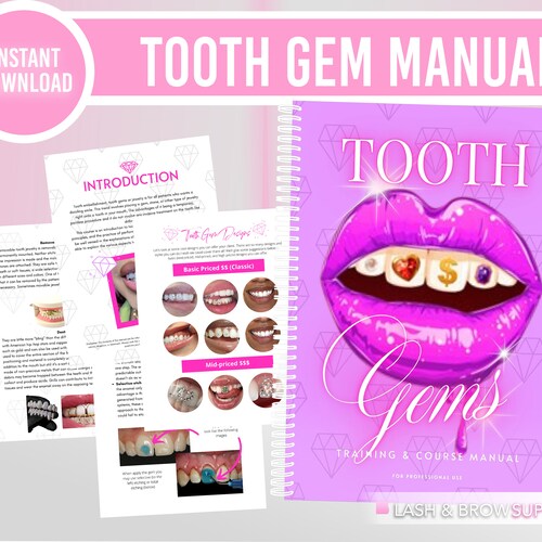 Tooth Gems Manual Teeth Gems Course Tooth Jewelry - Etsy
